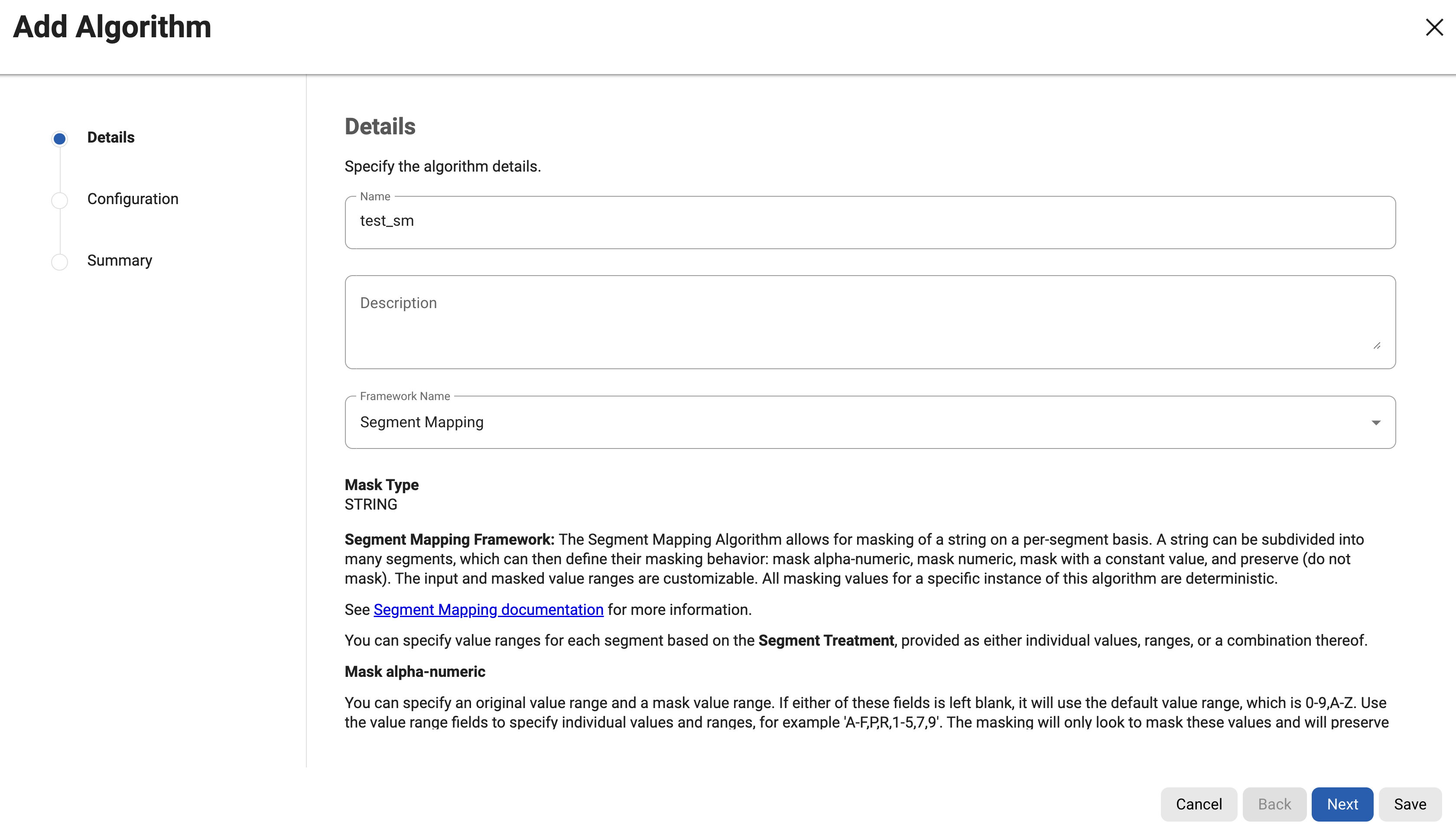 Segment Mapping (Algorithm frameworks)